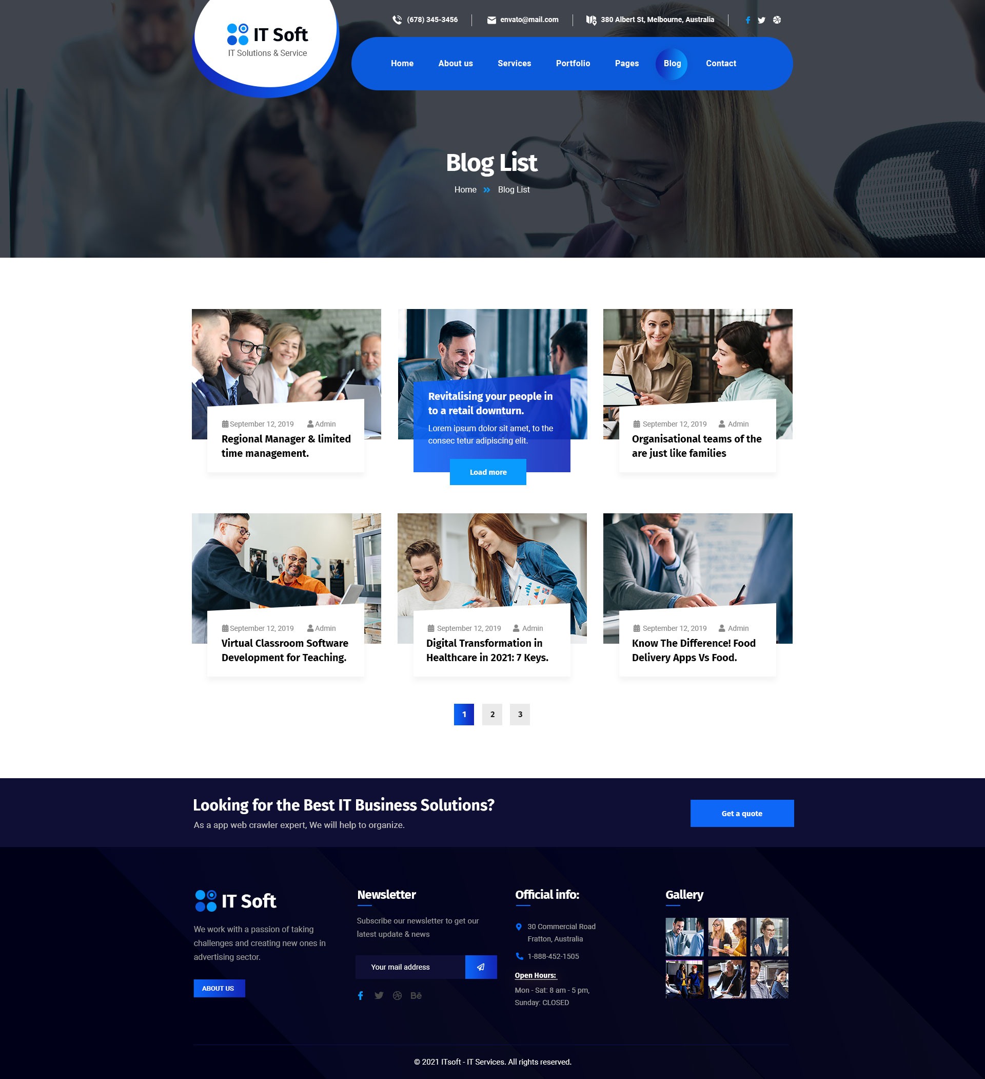 Itfirm - IT Solutions & Services PSD Template by themexriver | ThemeForest